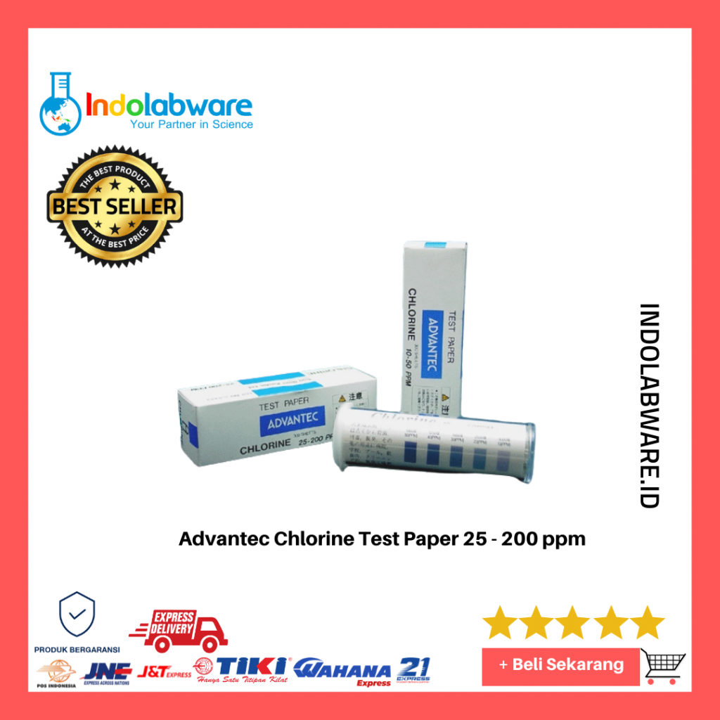 Kertas Uji Chlorine| Jual Beli Advantec Chlorine Test Paper 25 - 200 ppm